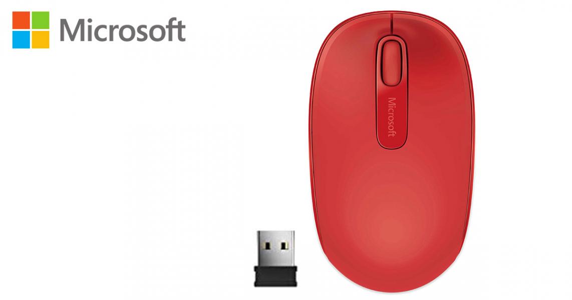 Mouse Inalámbrico Microsoft Mobile 1850 U7Z-00031 Rojo MICROSOFT ...